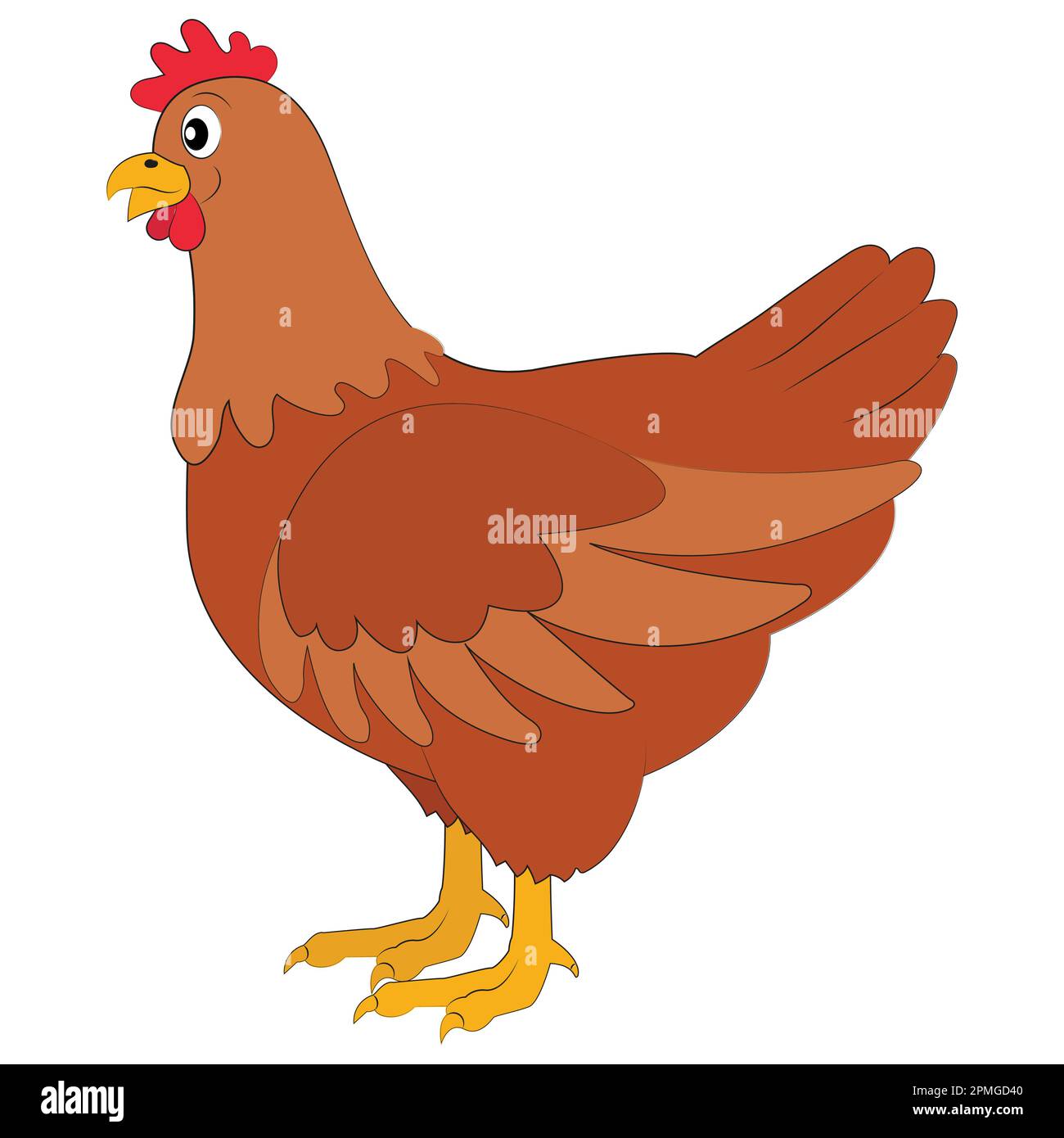 Cartoon chicken vector illustration.eps Stock Vector Image & Art - Alamy