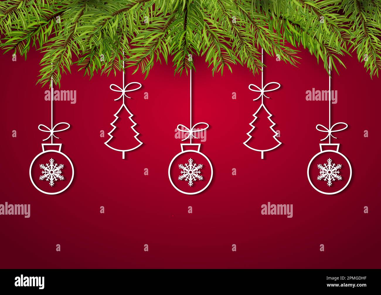 Christmas background border xmas Stock Vector Images - Alamy