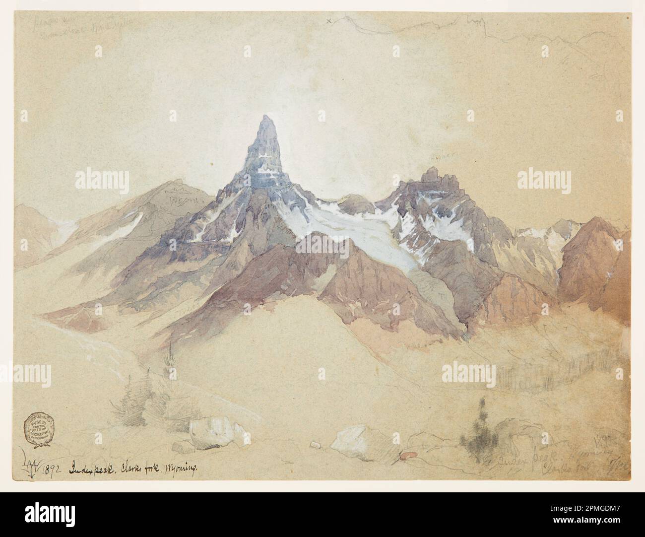 Wyoming this is a drawing i hi-res stock photography and images - Alamy