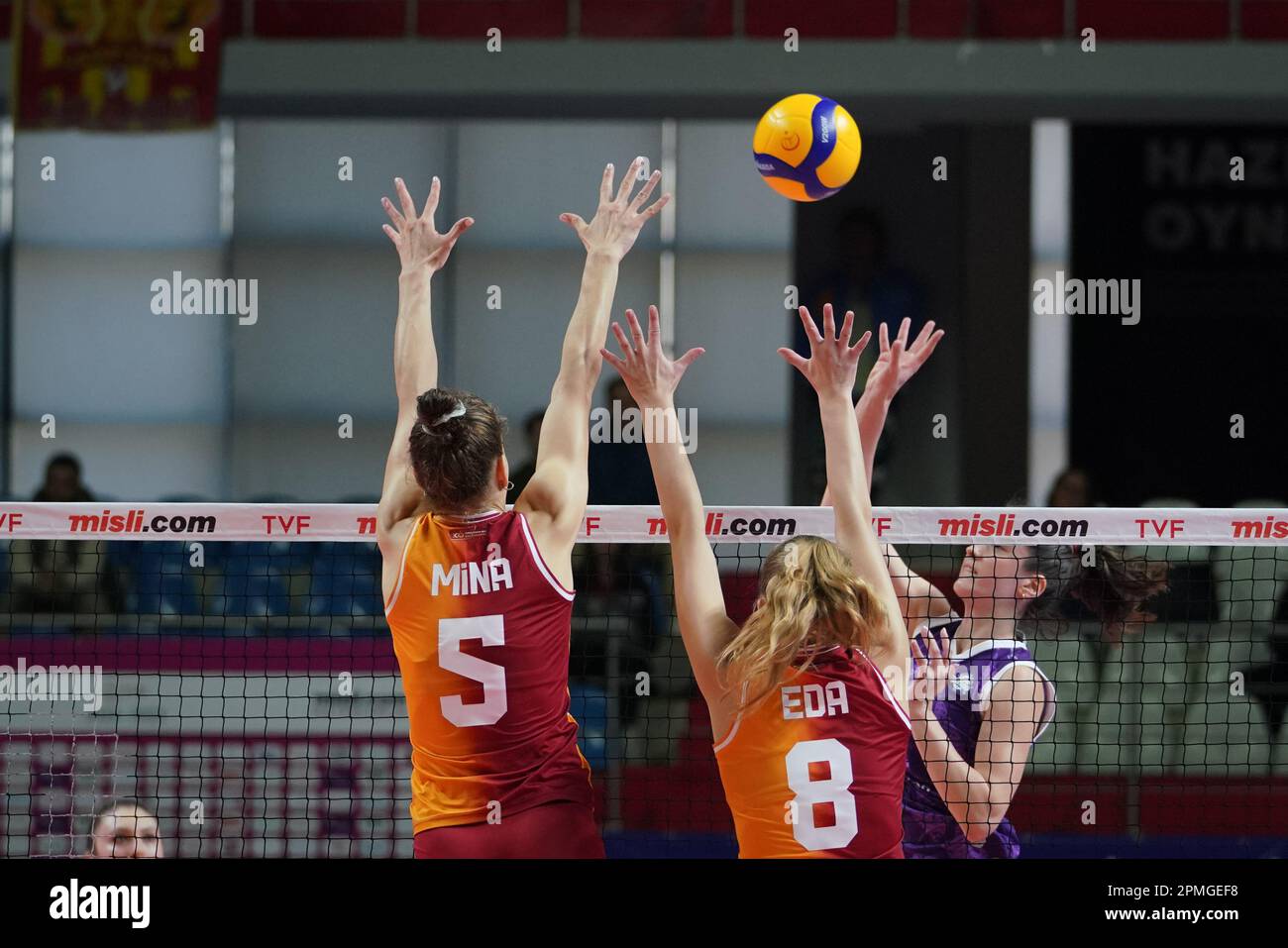 ISTANBUL, TURKIYE - NOVEMBER 13, 2022: Mina Popovic and Nazli Eda ...