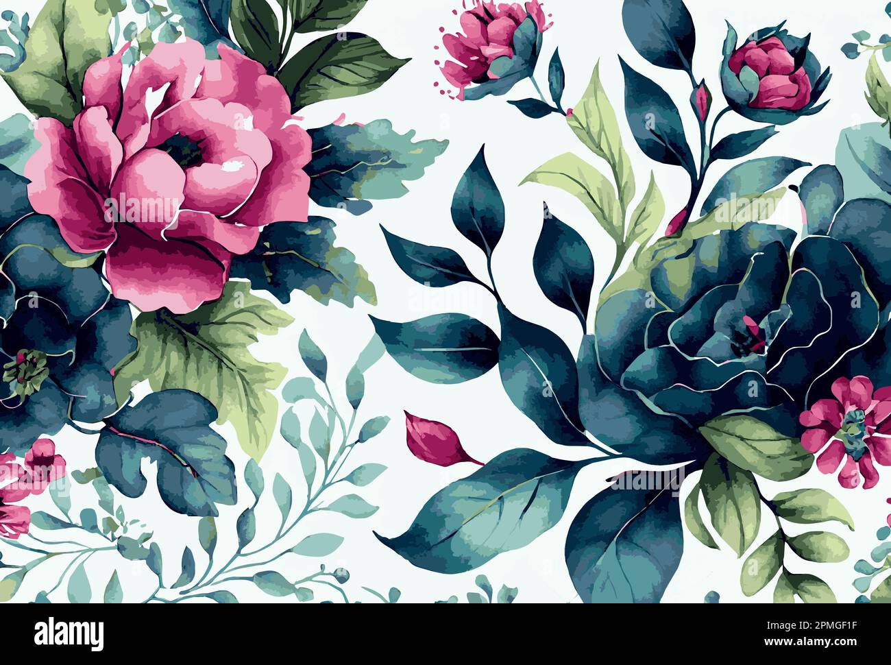 Abstract floral art background template. Botanical watercolor hand ... Abstract floral art background template. Botanical watercolor hand ...