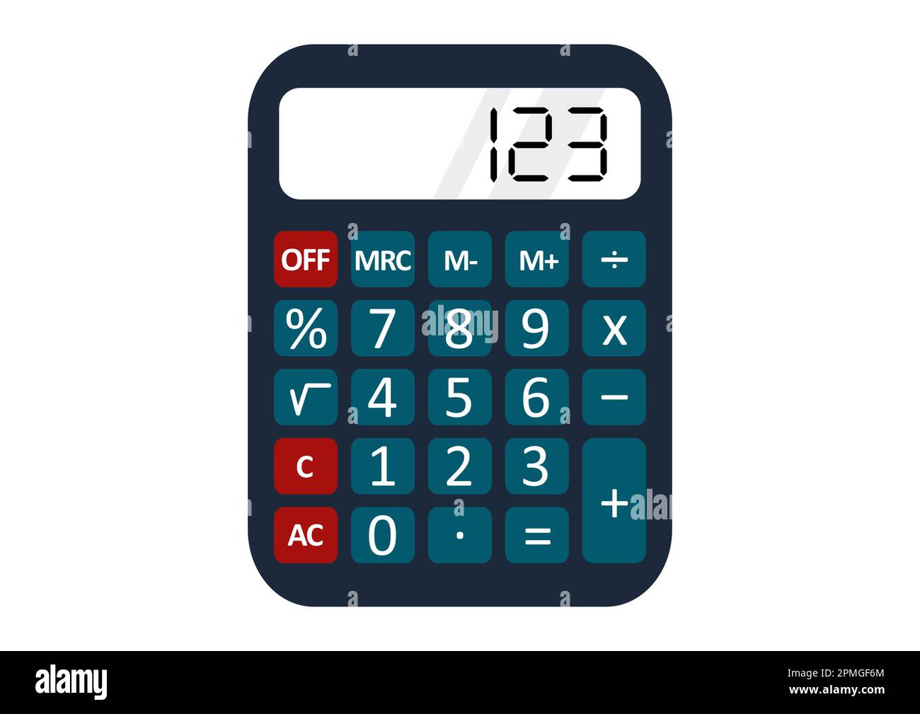 Digit calculator icon isolated on white background vector illustration ...