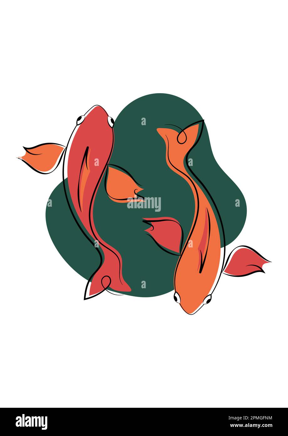 Simple fish outline drawing Stock Vector Images - Alamy