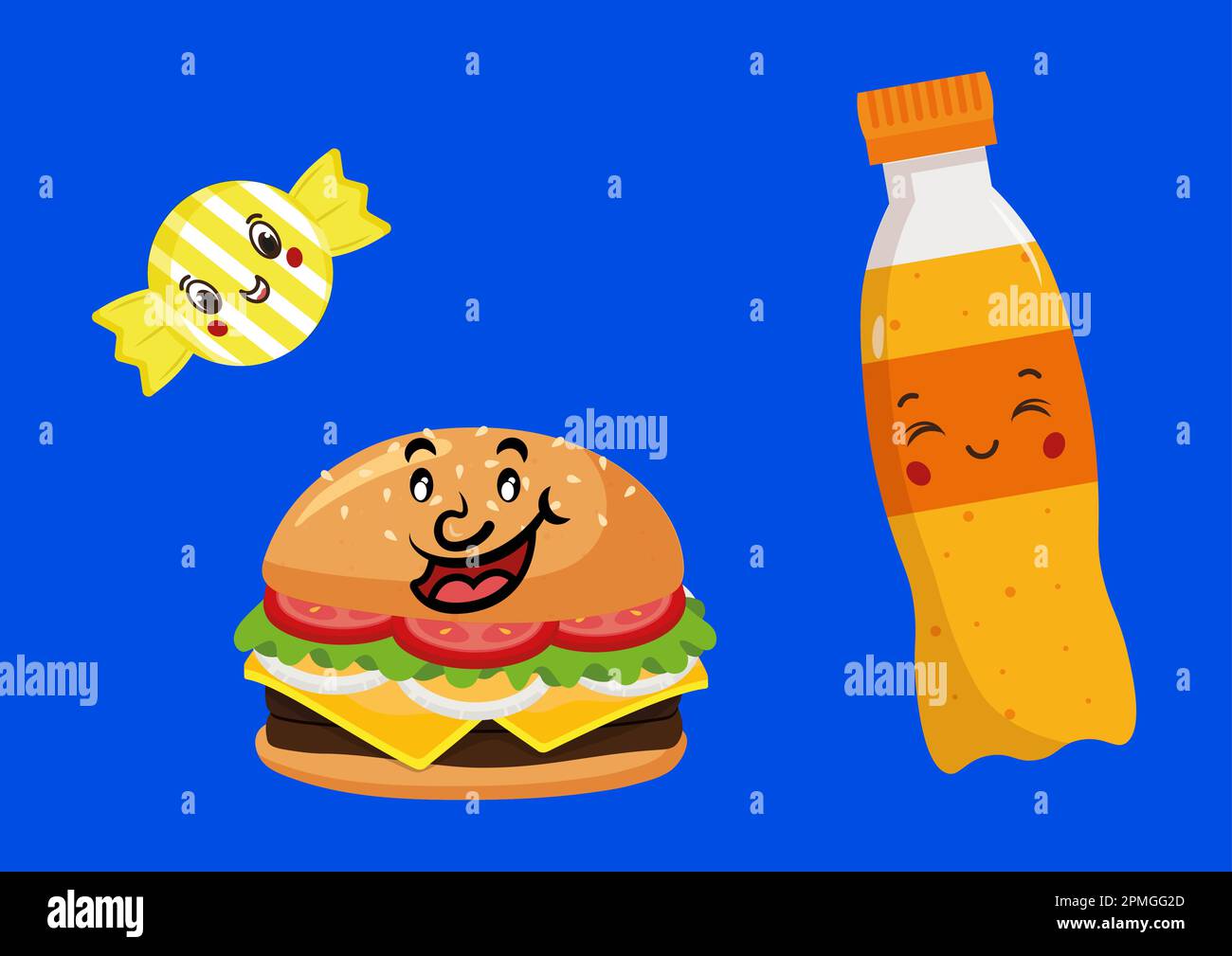 Funny cartoon hamburger character hi-res stock photography and images ...