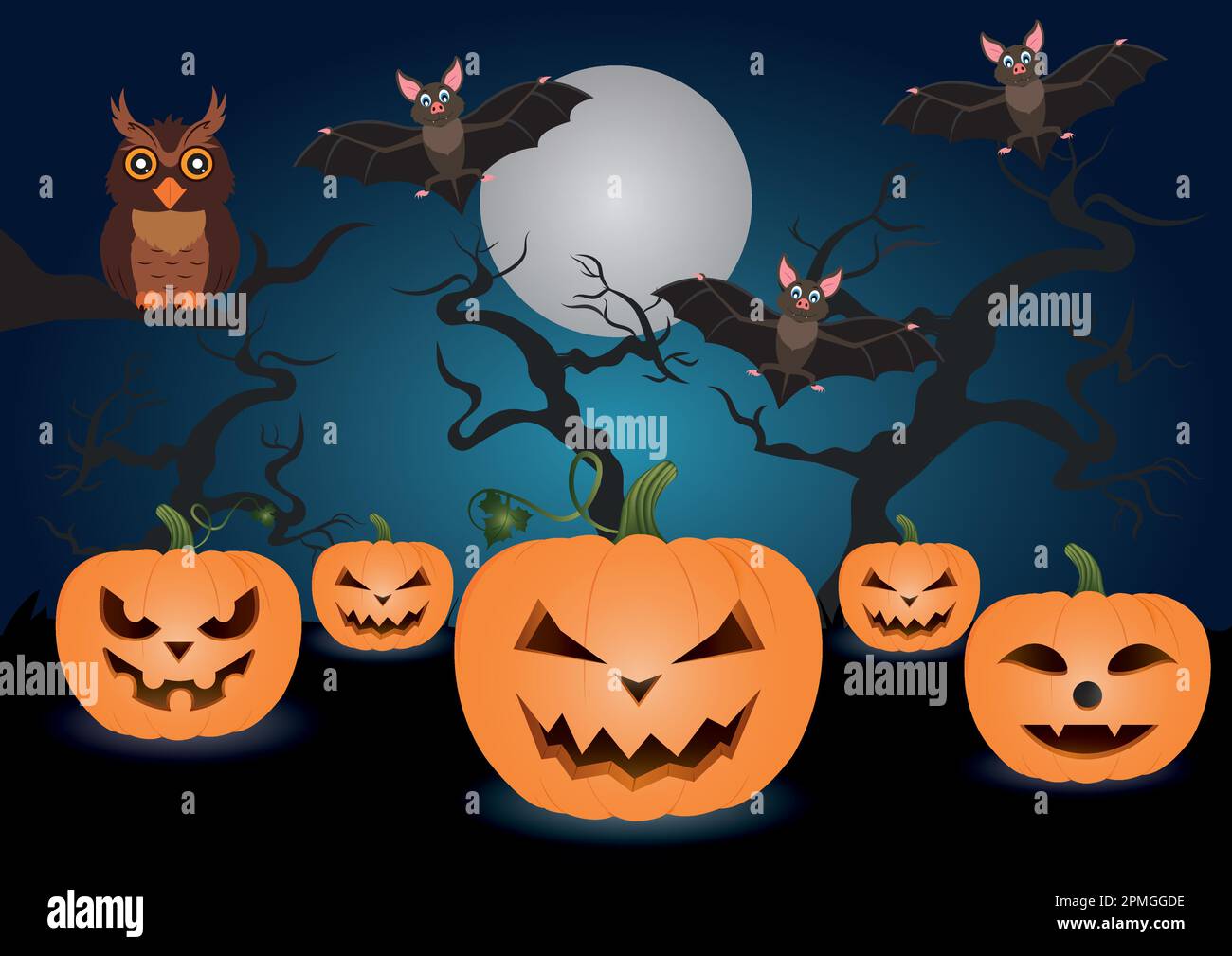 Scary owl Stock Vector Images - Alamy