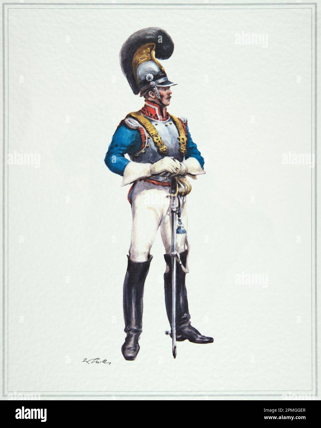Sergeant of the Cuirassier Regiment of the Kingdom of Bavaria around ...