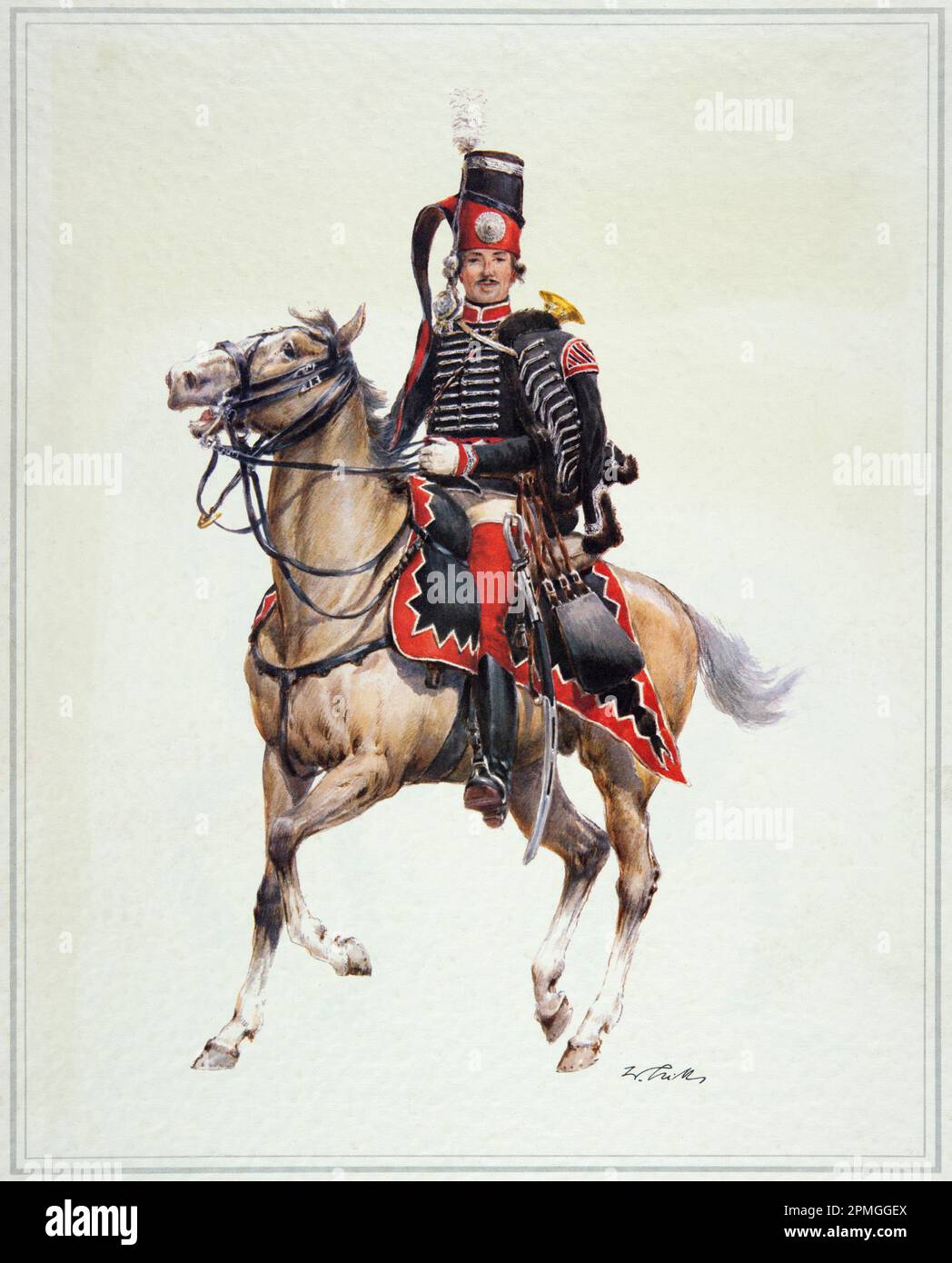 Trumpeter of a hussar regiment of the Kingdom of Prussia around 1762 ...