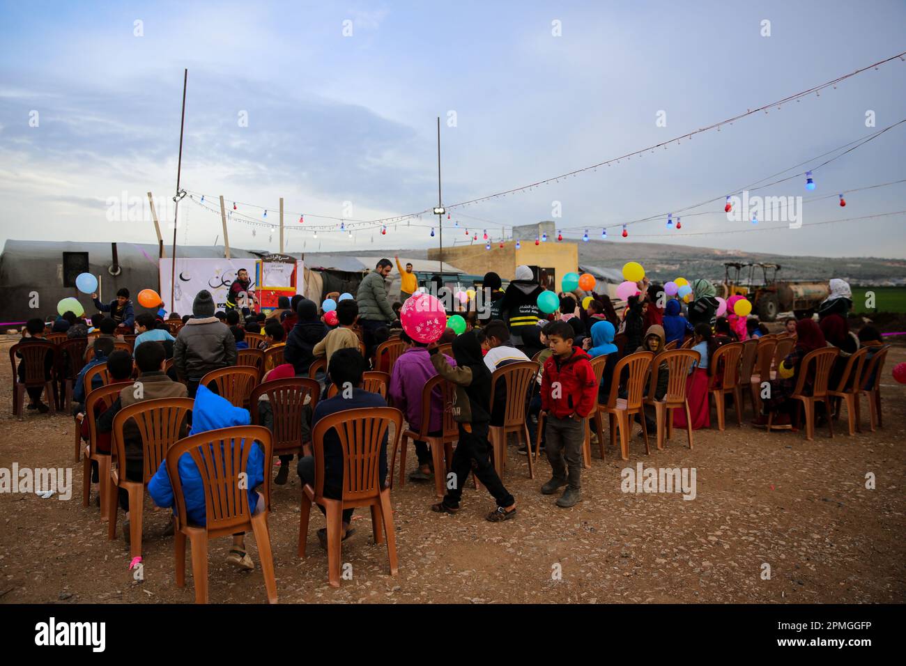 April 12, 2023, Sarmada, ldlib governorate, Syria: Idli, Syria. 12 ...