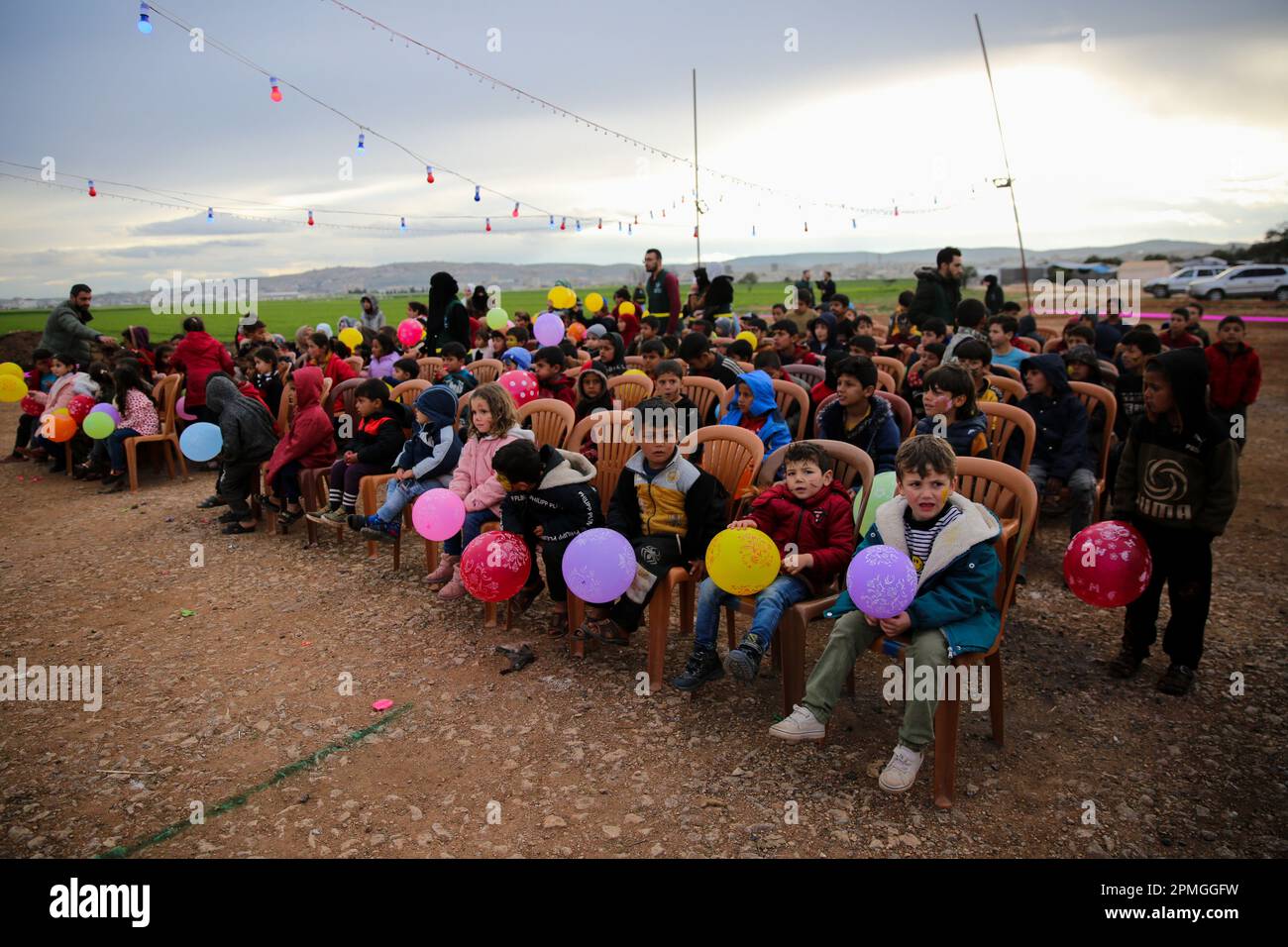 April 12, 2023, Sarmada, ldlib governorate, Syria: Idli, Syria. 12 ...