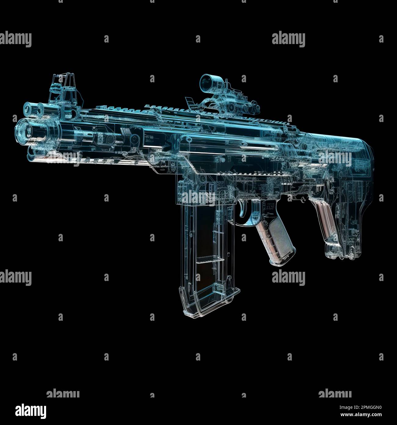Futuristic Submachine Gun