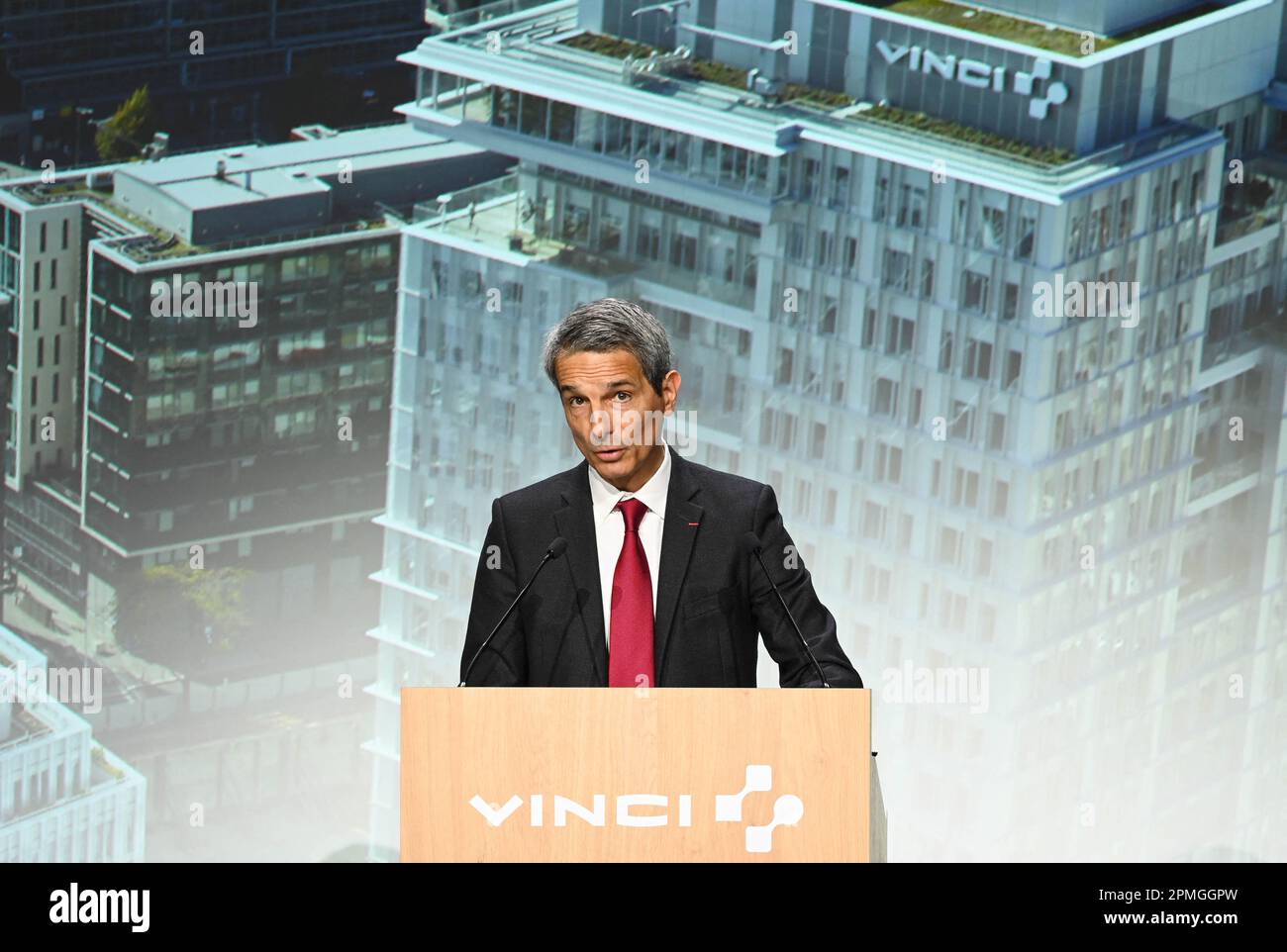 Paris, France. 13th Apr, 2023. Benoit Bazin, Chief Executive Officer of ...