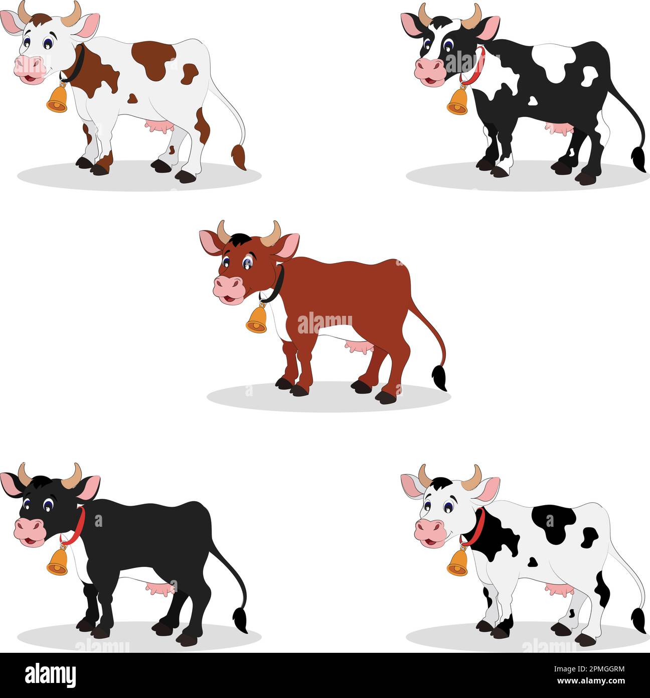 Black white cartoon illustration ox hi-res stock photography and images ...