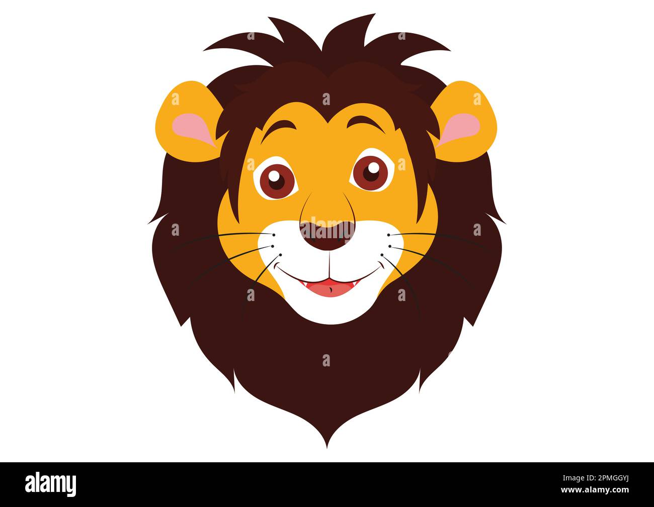 Icon of Lion Face. Animals. Vector Lion Face Stock Vector Image & Art ...