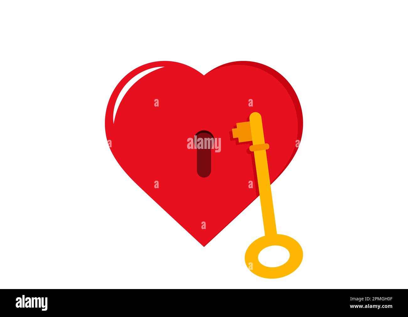 Heart with keyhole Stock Vector Images - Alamy