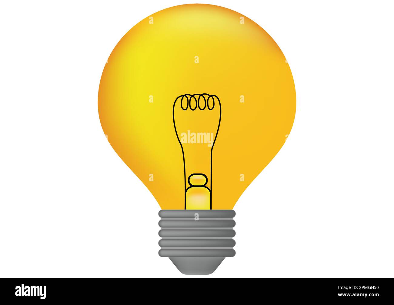 Light Bulb Vectoe Illustration. Icon Light Bulb Stock Vector Image ...