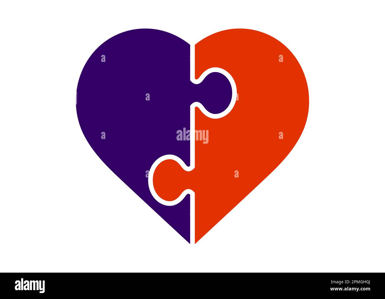 Red puzzle pieces on Stock Vector Images - Alamy