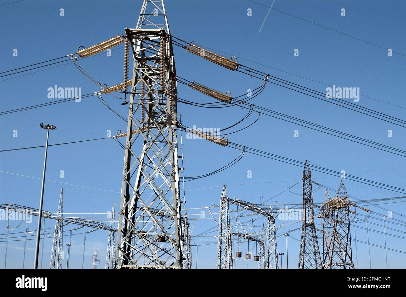 TERNA distribution power plant in Rondissone (Turin, Italy Stock Photo ...
