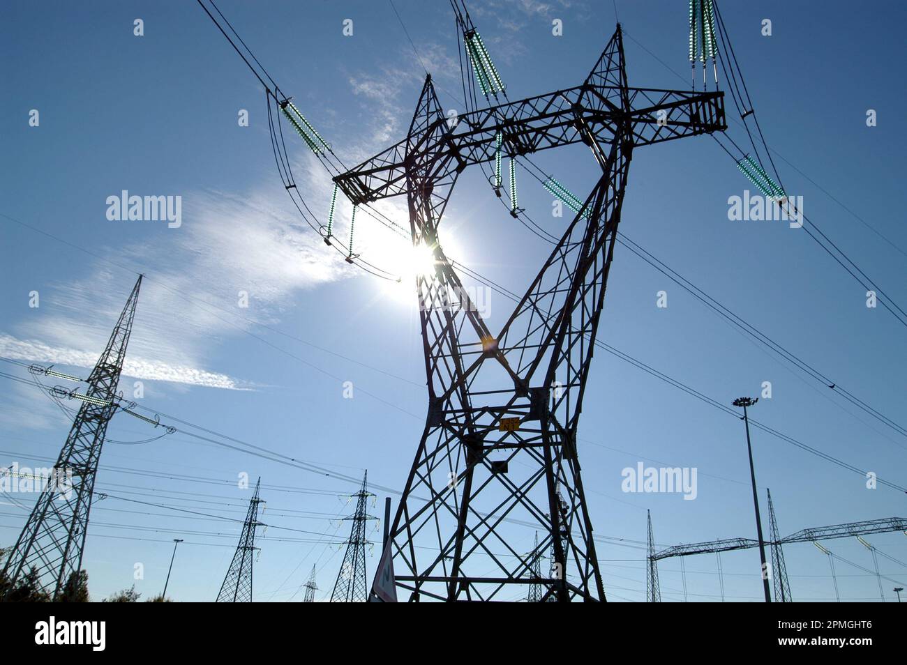 TERNA distribution power plant in Rondissone (Turin, Italy Stock Photo ...
