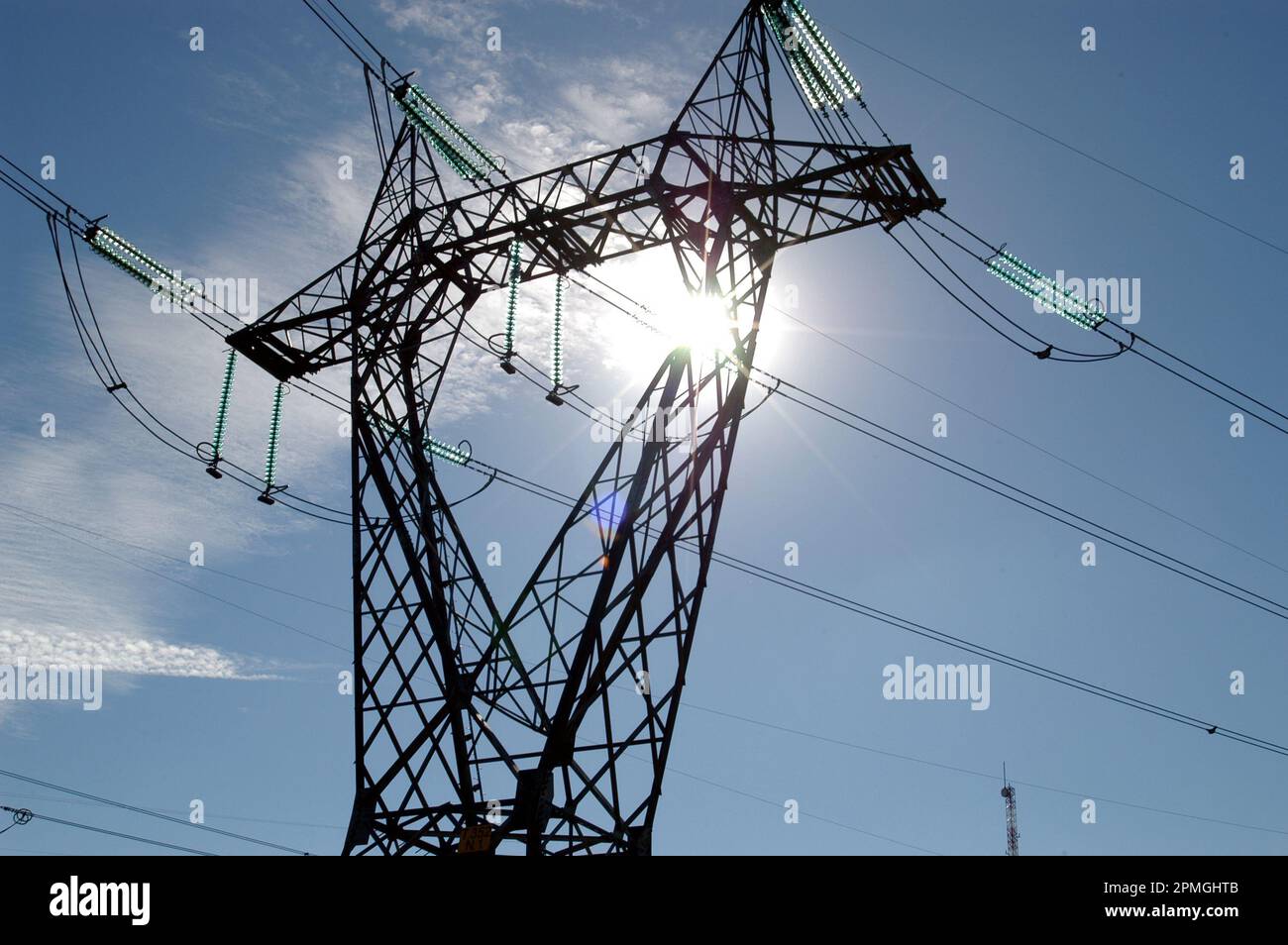 TERNA distribution power plant in Rondissone (Turin, Italy Stock Photo ...