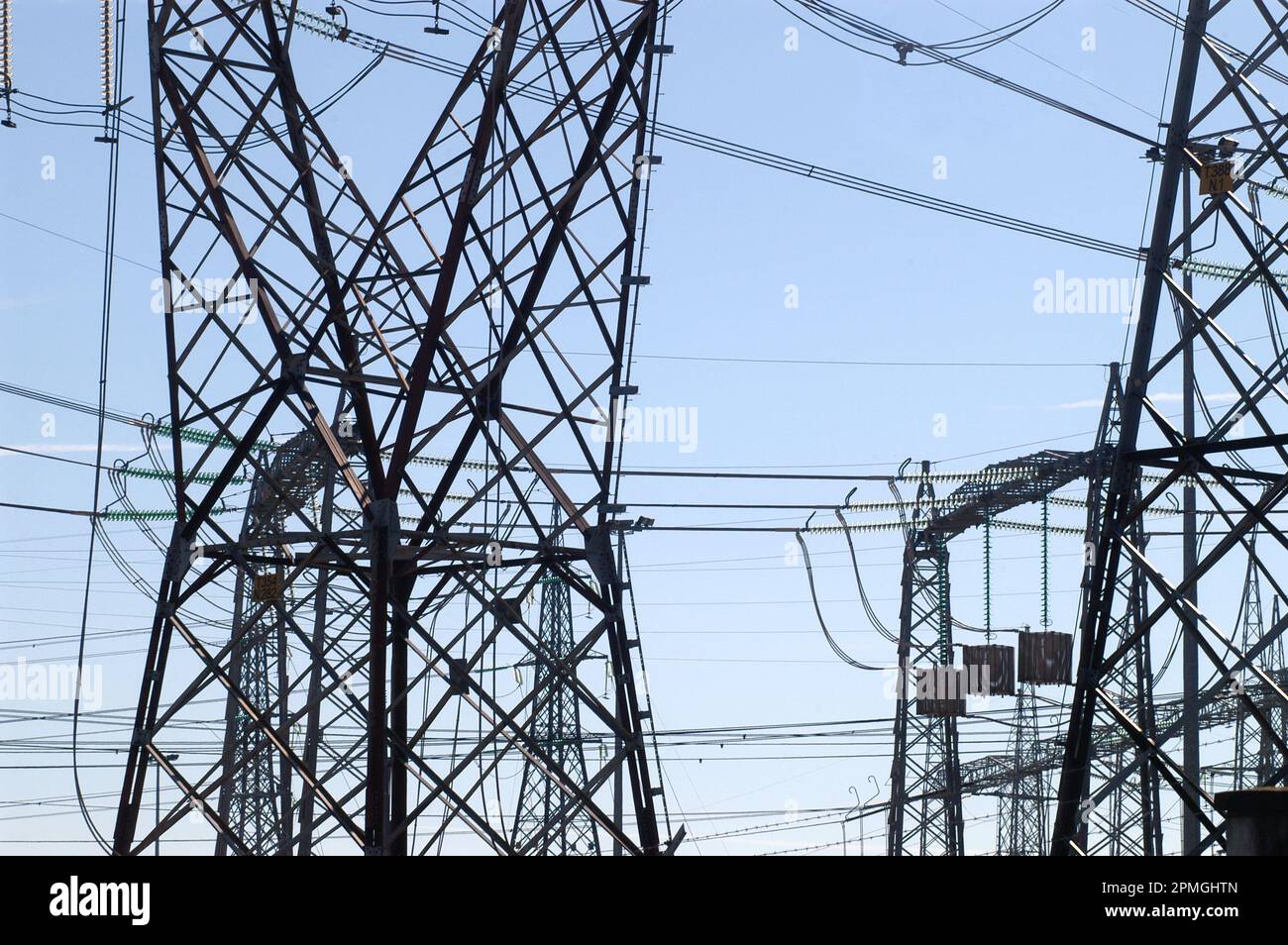 TERNA distribution power plant in Rondissone (Turin, Italy Stock Photo ...