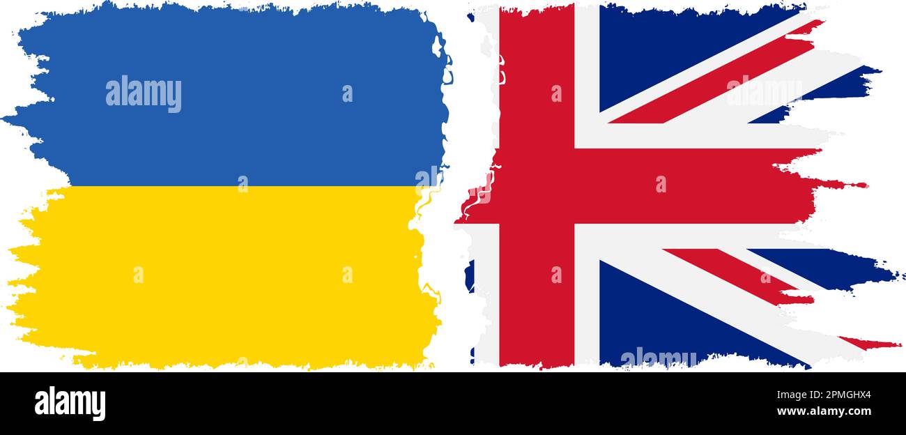 UK and Ukraine grunge flags connection, vector Stock Vector Image & Art ...