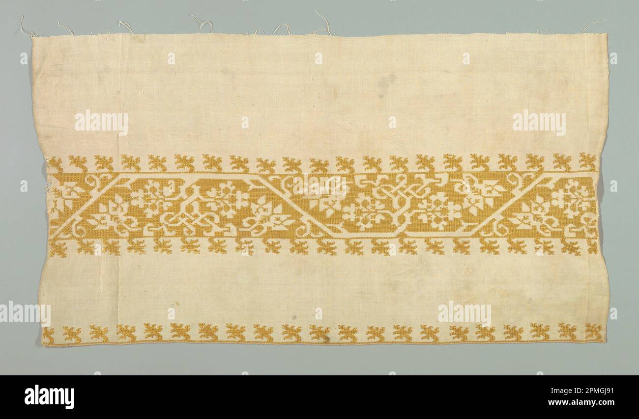 Textile (Italy); silk on linen Stock Photo - Alamy