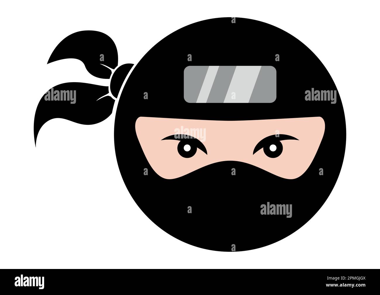 Ninja Logo. Ninja Face Logo. Logo Template Stock Vector Image & Art - Alamy