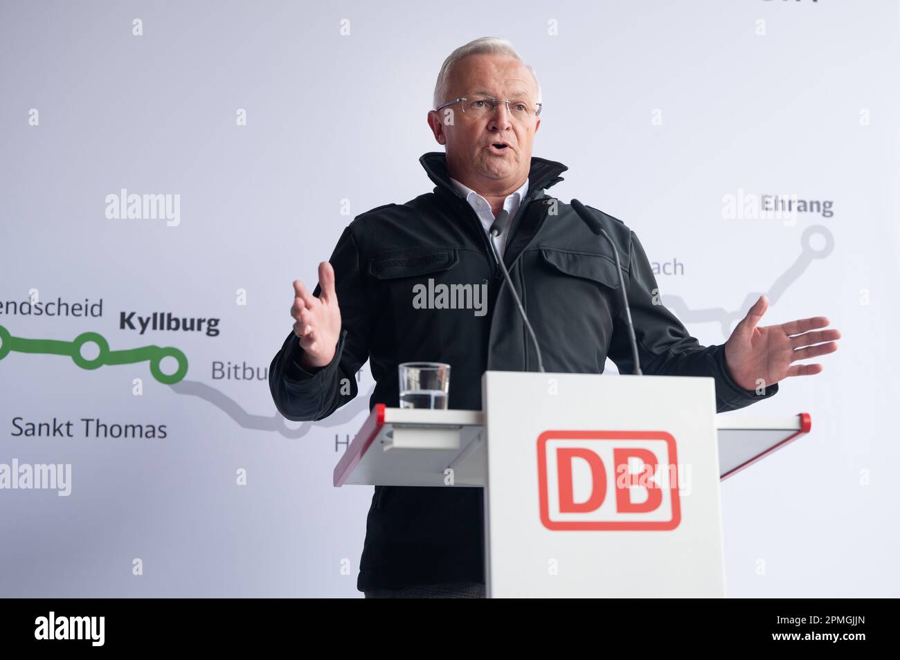Gerolstein, Germany. 13th Apr, 2023. Achim Hallerbach, Chairman of the ...