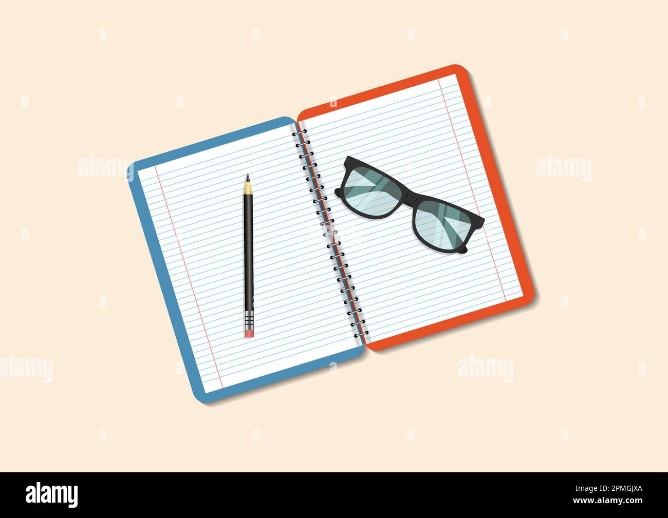 Student notebook Stock Vector Images - Alamy