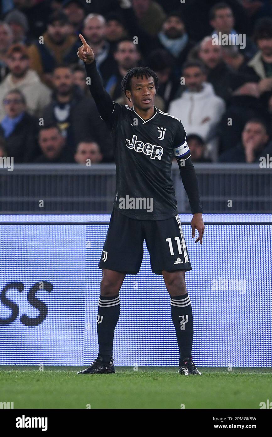 Juan Cuadrado of Juventus FC in action during the Serie A match between ...