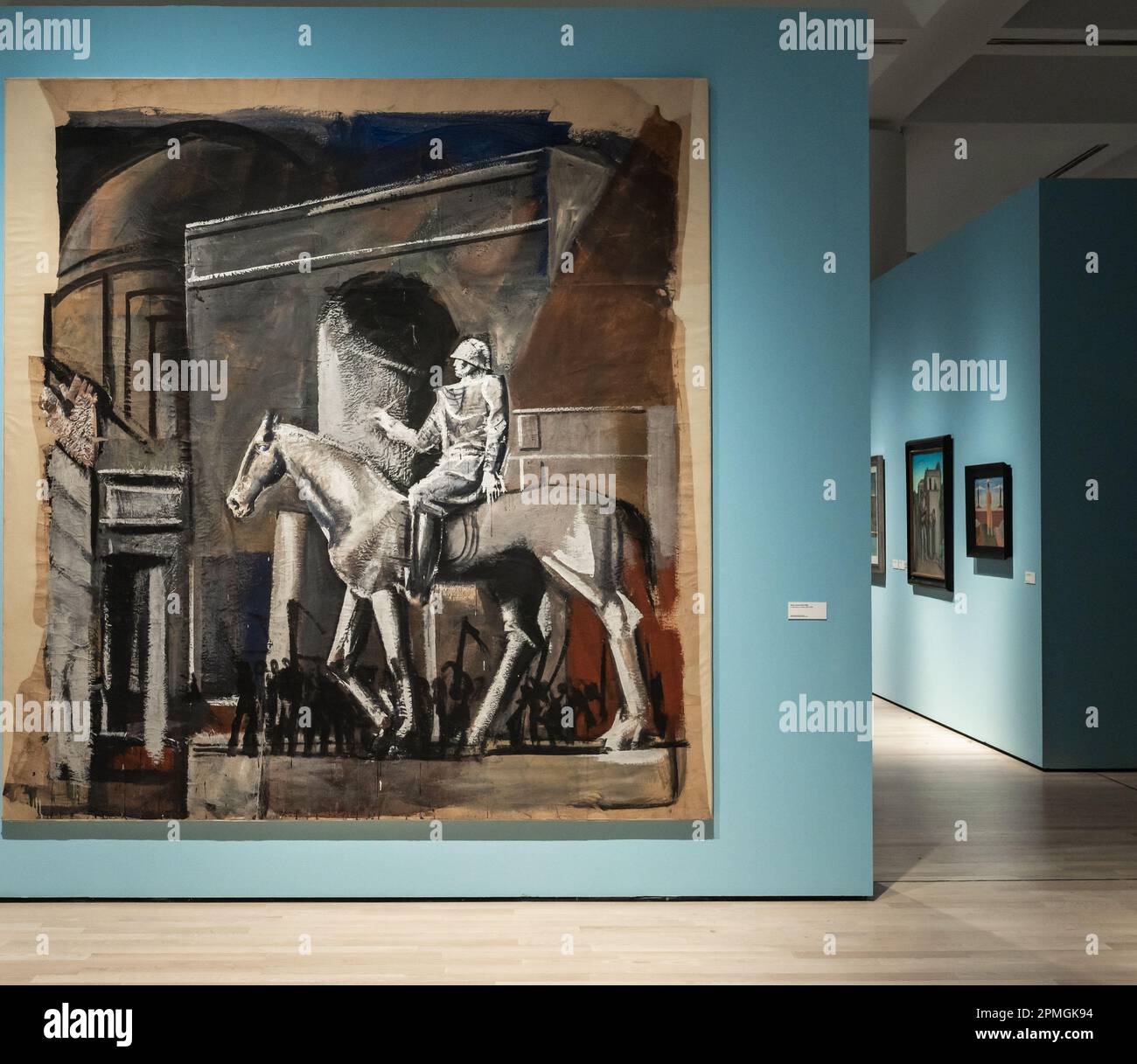 Painting by Italian artist Mario Sironi (1885-1961) in exhibition at ...