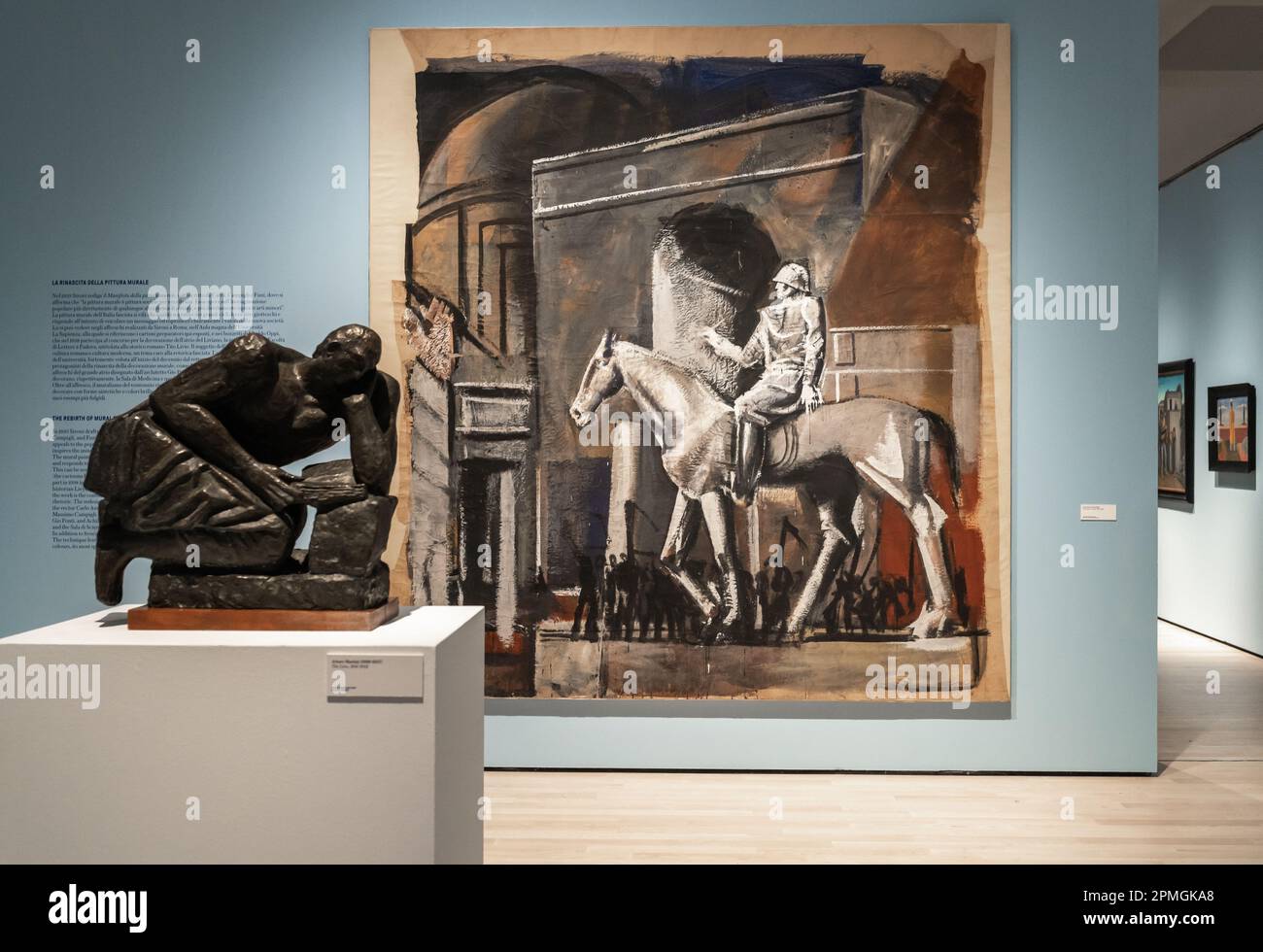 Painting by Italian artist Mario Sironi (1885-1961) in exhibition at ...
