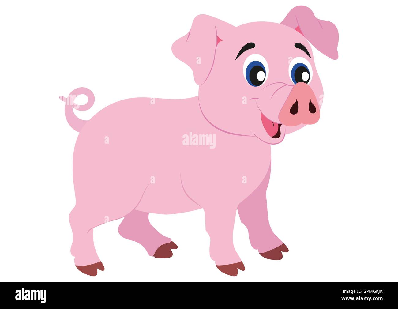 Funny cartoon character pig card hi-res stock photography and images ...