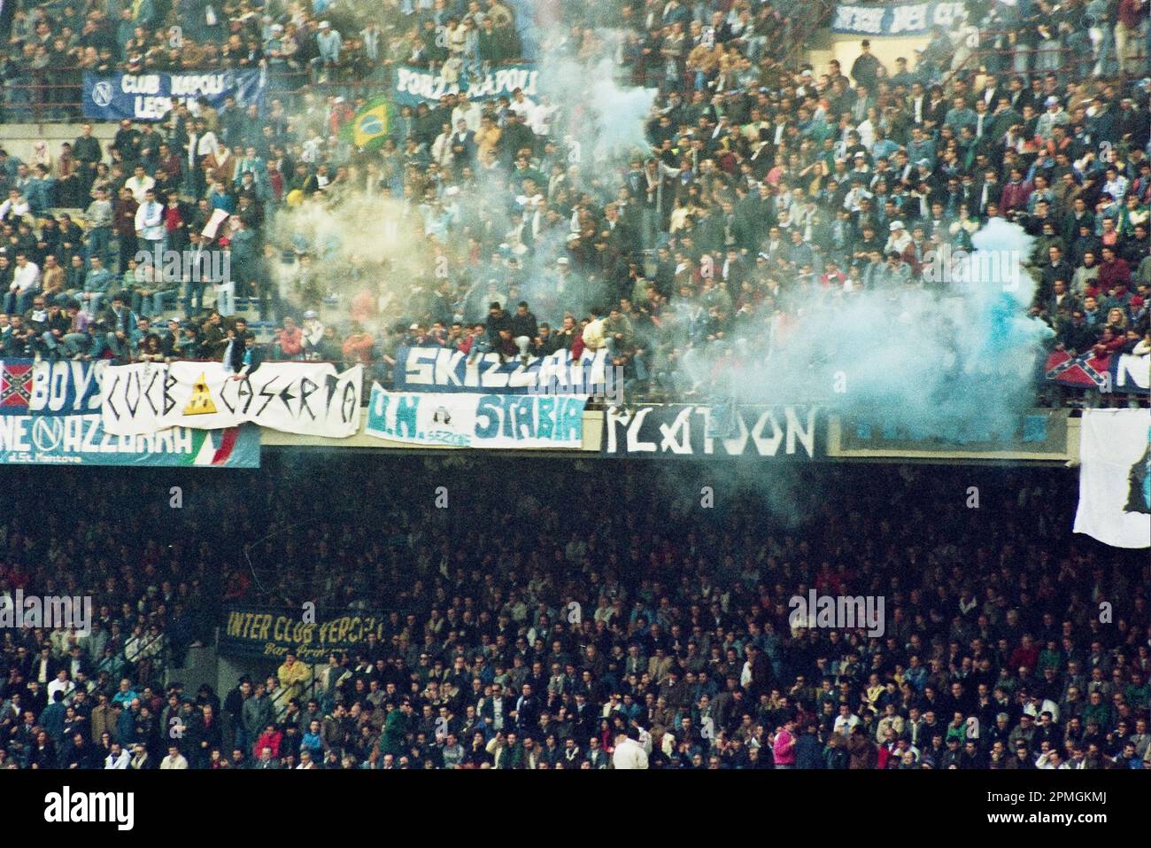 Italy ultras season 1989-90 Serie A - in the photo - inter-napoli ...