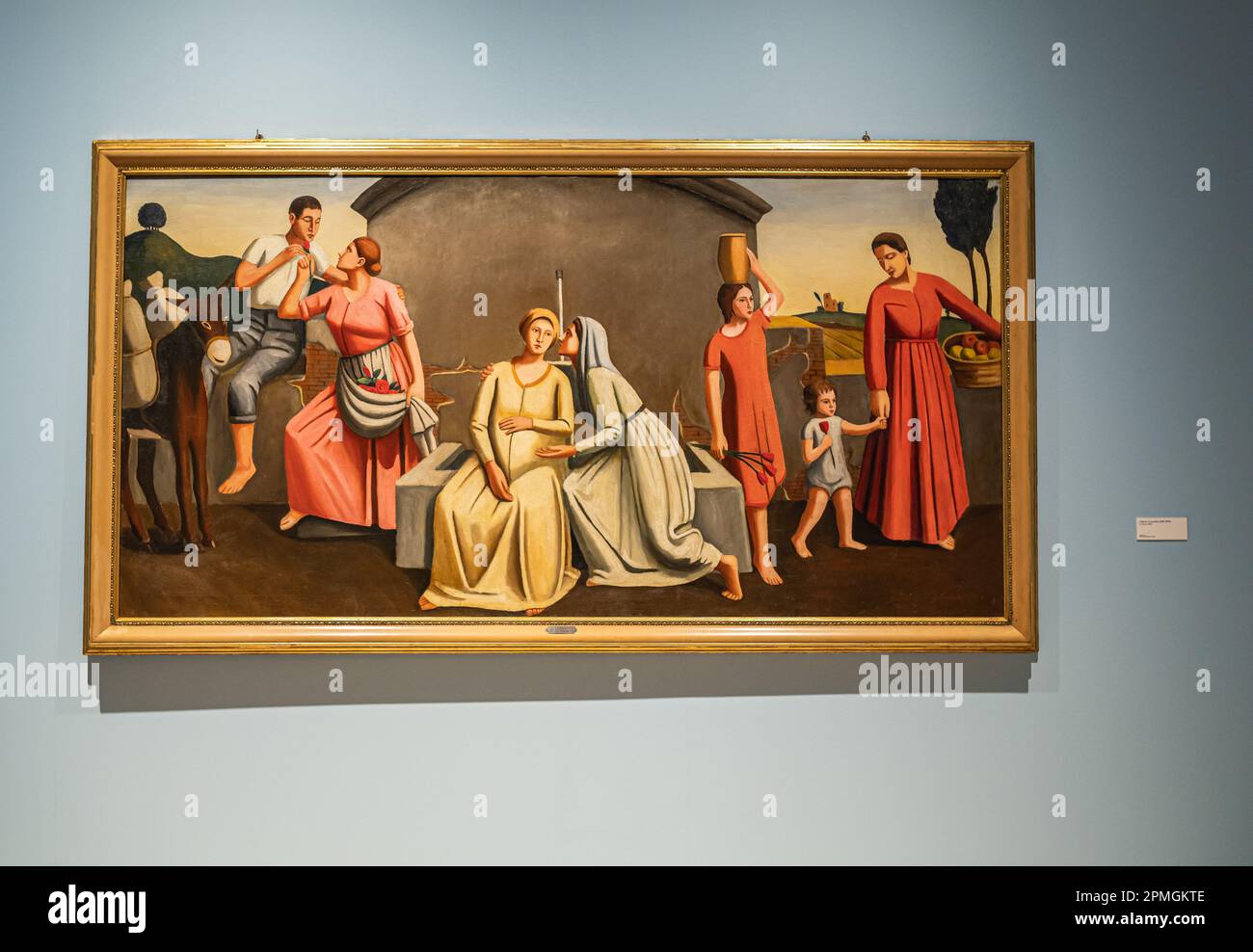 Painting by Italian artist Gisberto Ceracchini (1889 – 1982) - "La ...