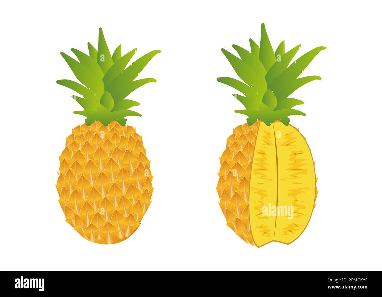 Cuted pineapple hi-res stock photography and images - Alamy