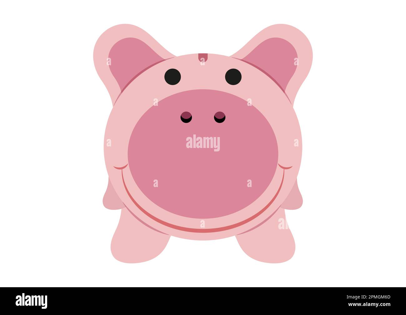 Piggy bank vector illustration isolated on white background Stock ...