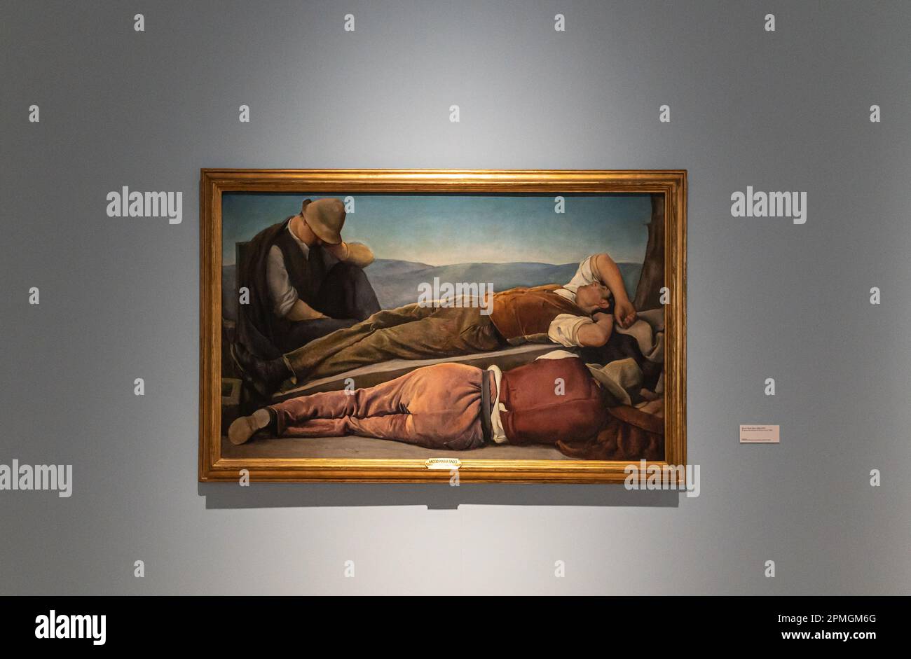 Painting by Italian artist Baccio Maria Bacci (1888– 1974) - "Il riposo ...