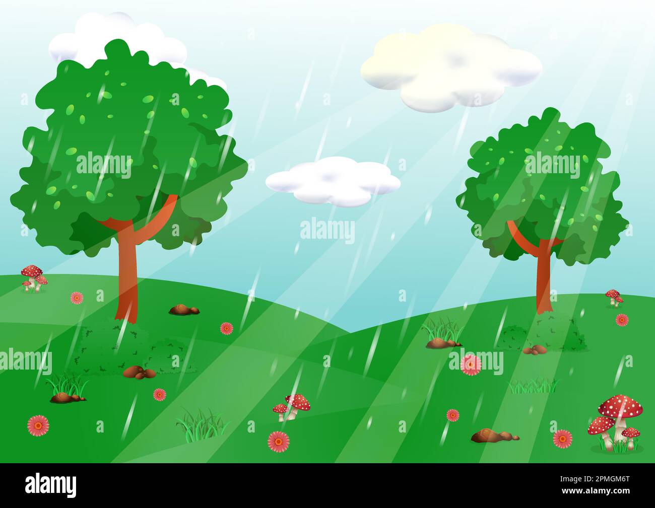 Weather summer rain Stock Vector Images - Alamy