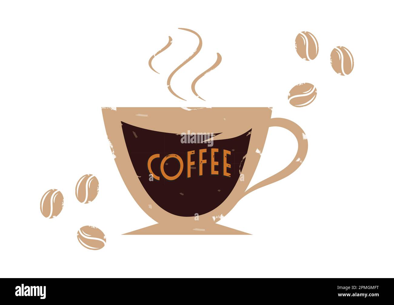 Retro Design of Cup of Coffee Vector Stock Vector Image & Art - Alamy
