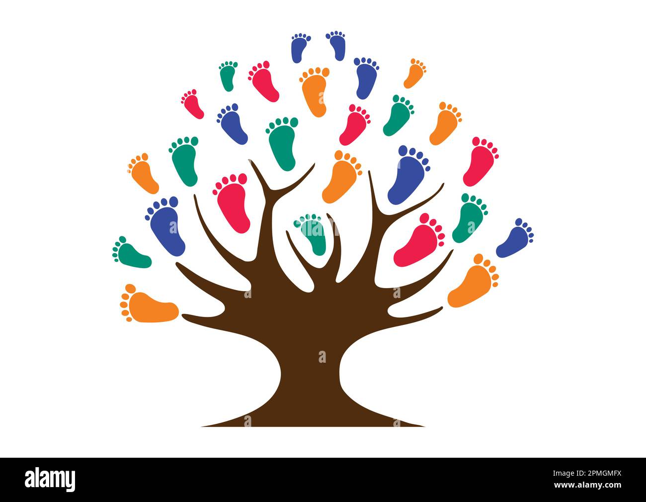 Children Footprints Clipart