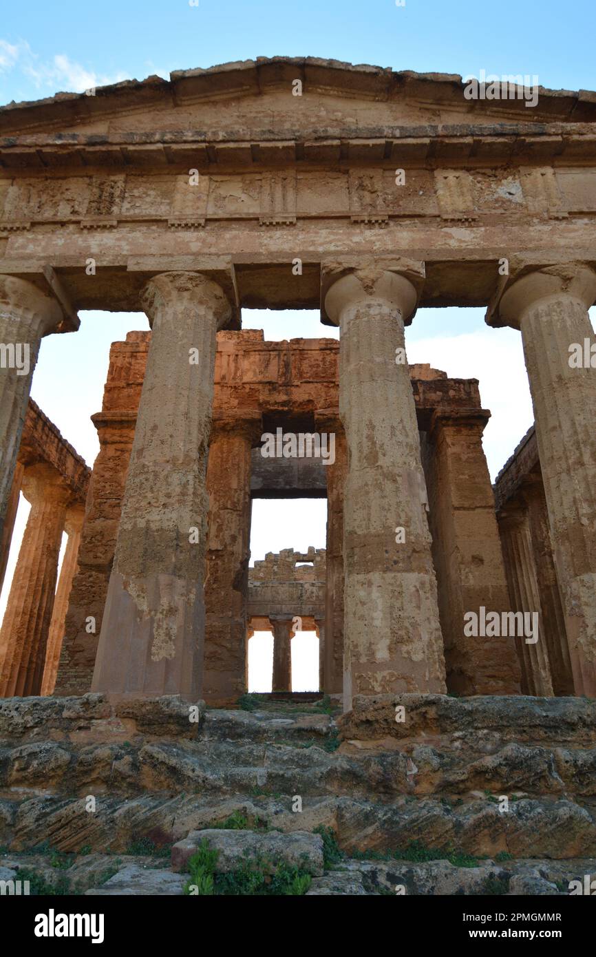 Valley of Temples Agrigente Sicily Italy Stock Photo - Alamy