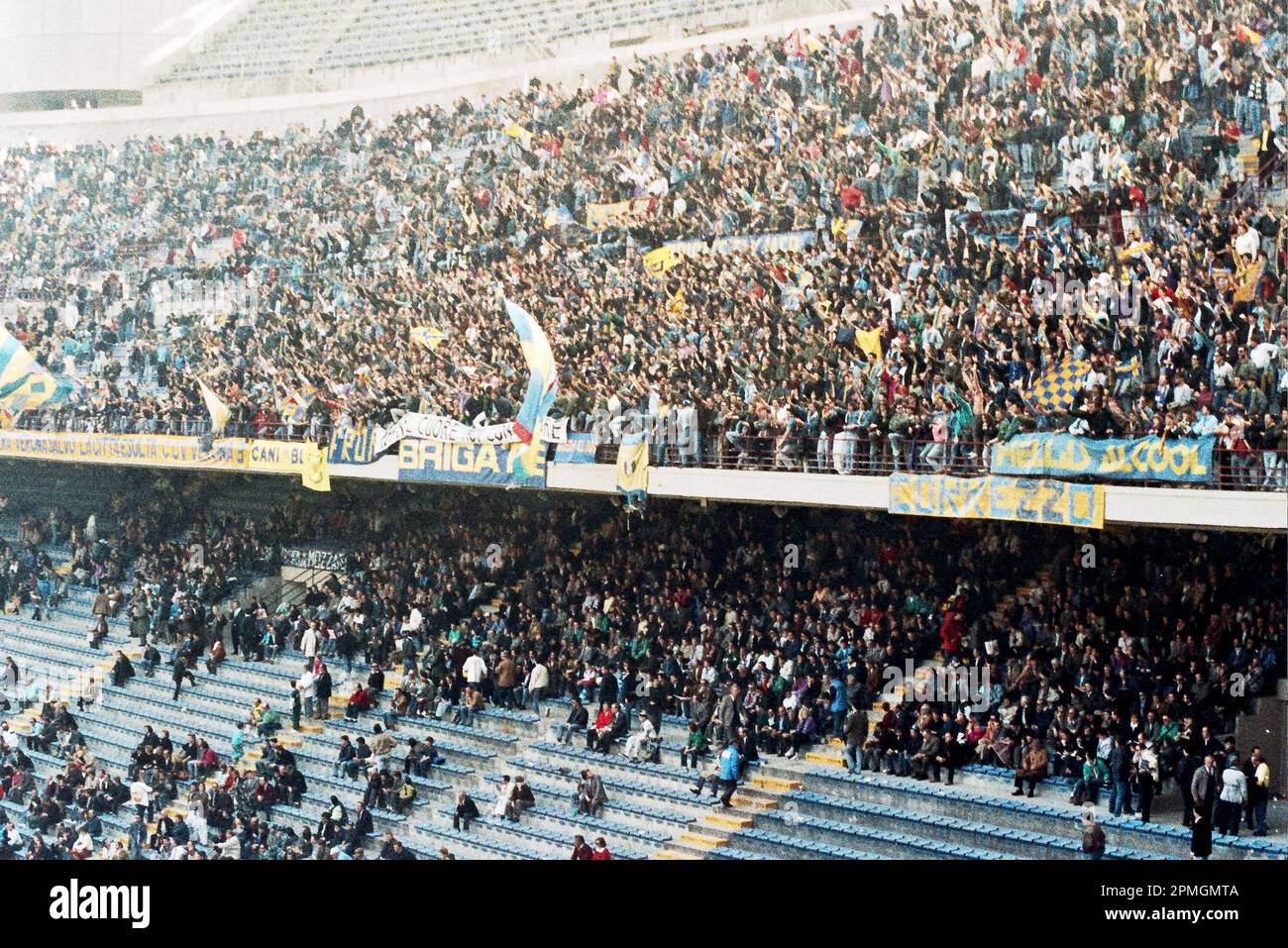 Italy ultras season 1989-90 Serie A - in the photo - inter-verona Stock ...