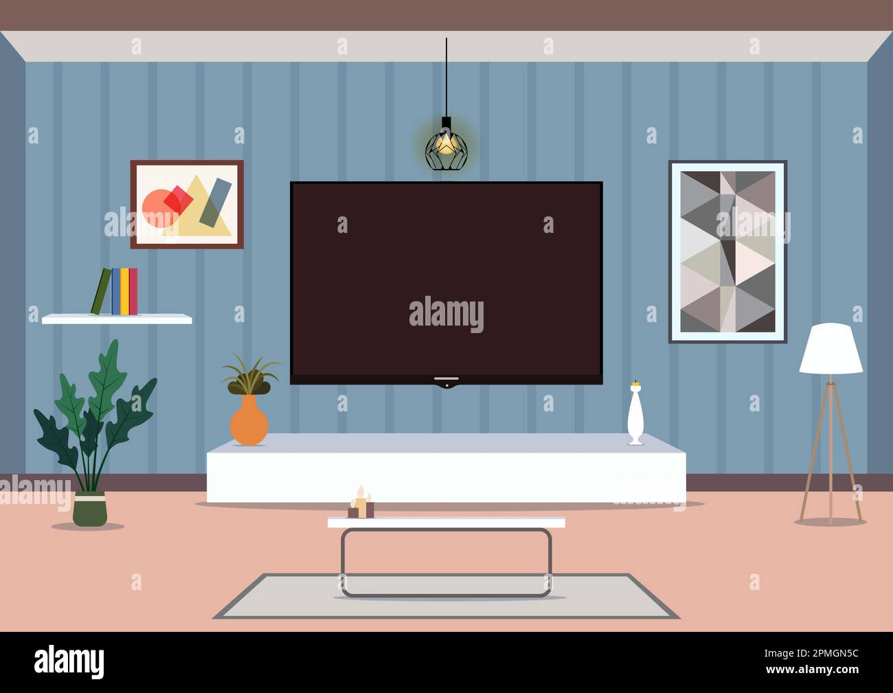 Interior modern room comfortable Stock Vector Images - Alamy