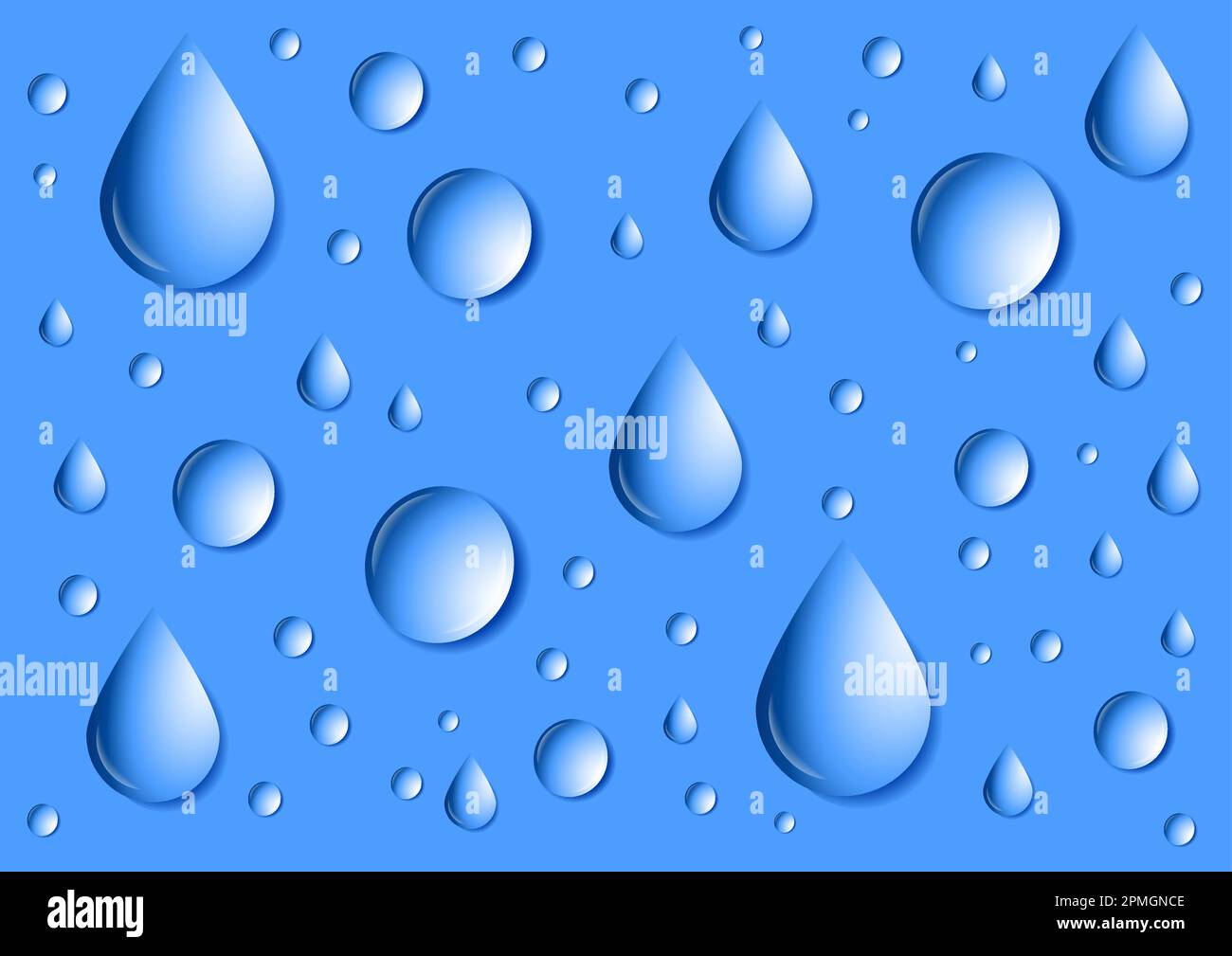 Realistic Vivid Water Drops Vector Stock Vector Image & Art - Alamy