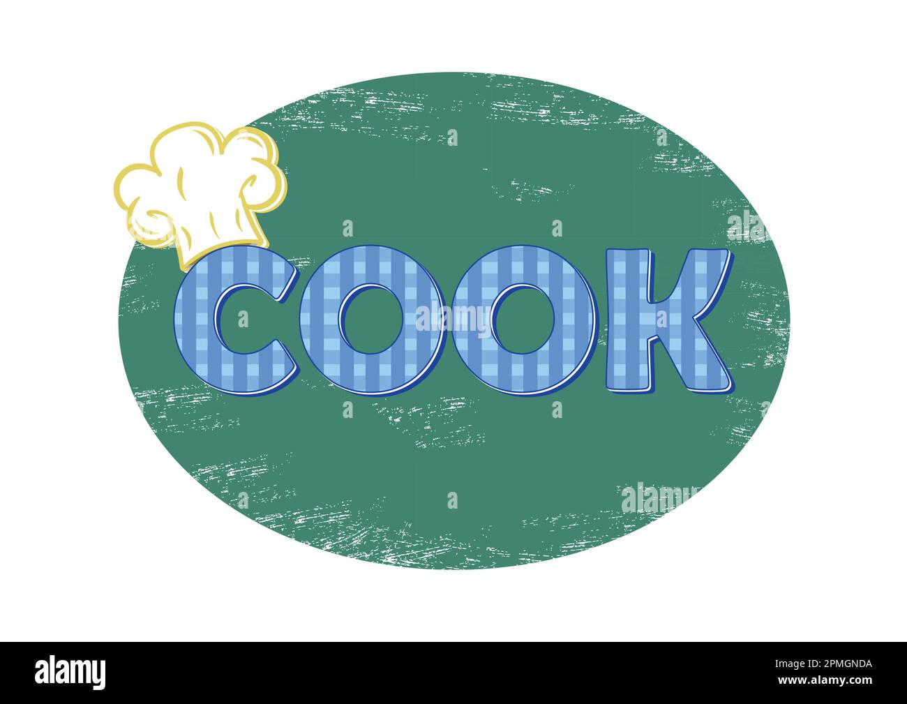 Retro Design Cook Logo Template Stock Vector Image & Art - Alamy