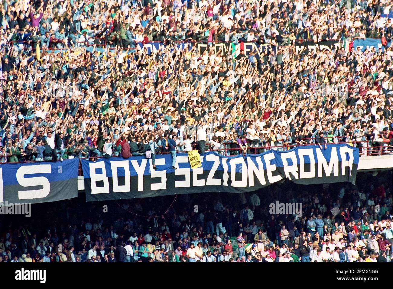 Italy ultras season 1989-90 Serie A - in the photo - inter-roma Stock ...
