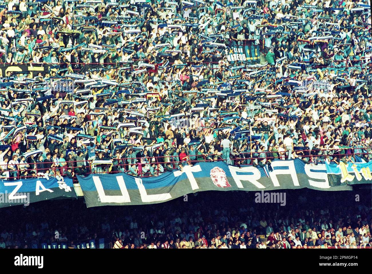 Italy ultras season 1989-90 Serie A - in the photo - inter-roma Stock ...