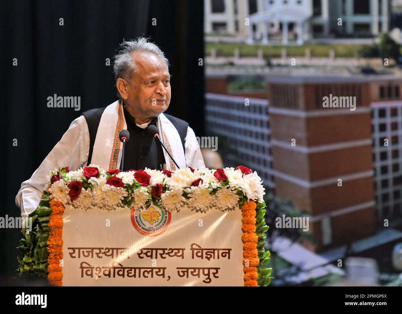 Jaipur, India, April 13, 2023: Rajasthan Chief Minister Ashok Gehlot ...