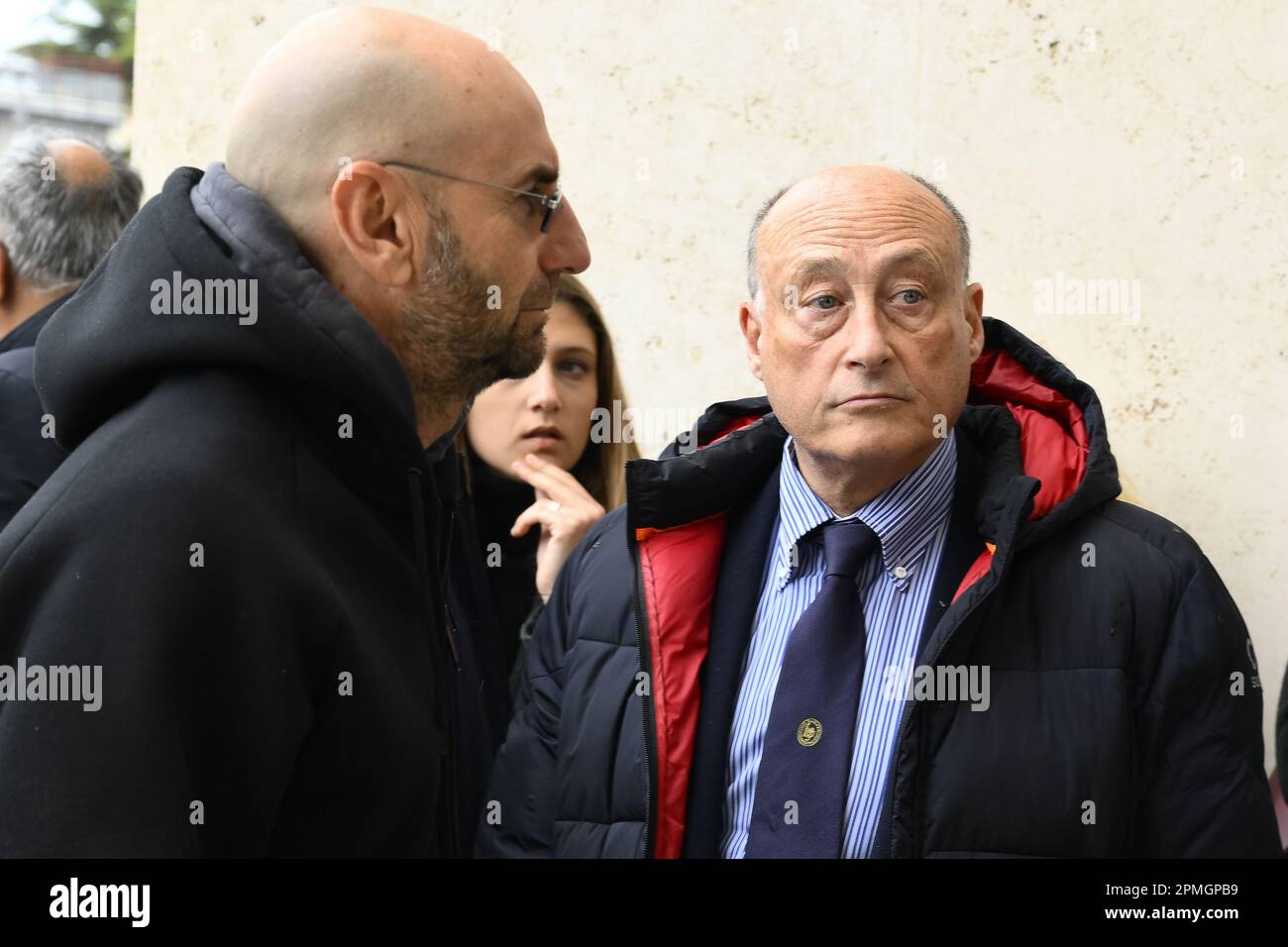 Lawyer Antonio Buccioni during the funeral of Alessandro Parini, who ...